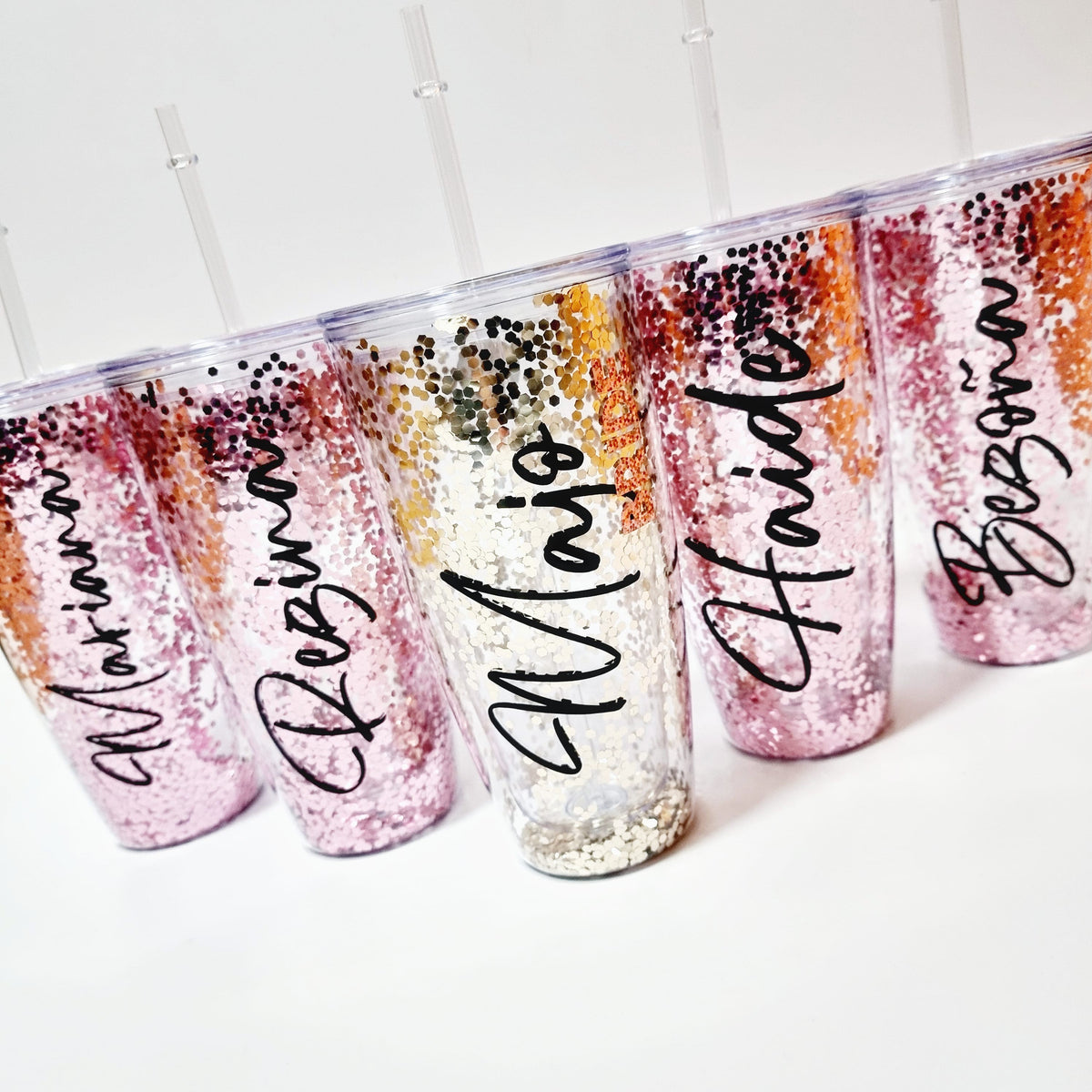 Vaso glitter 800ML – Team bride mx